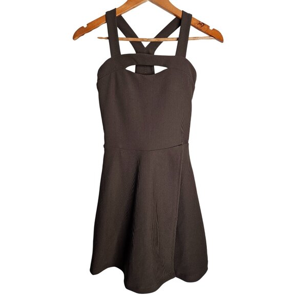 TIS By Thrive | Dresses | Ts By Thrive Brown Crisscross Back Tennis ...